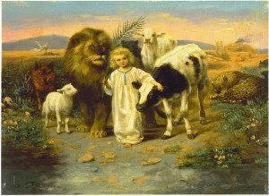 “Peace” – 1896 Painting by William Strutt – Depicting Isaiah 11:6-7 ...