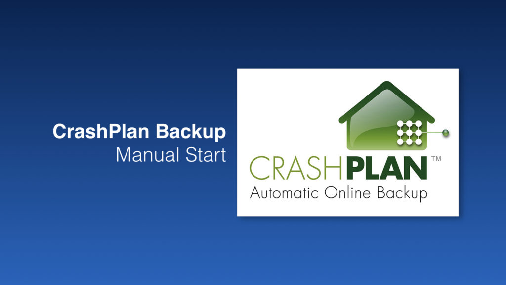 Manually Starting a CrashPlan Backup – Resources For Life