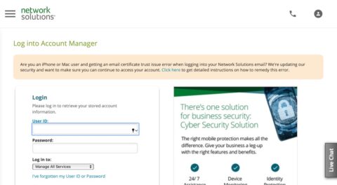 Setup Configuration for Network Solutions Email to Resolve Server ...